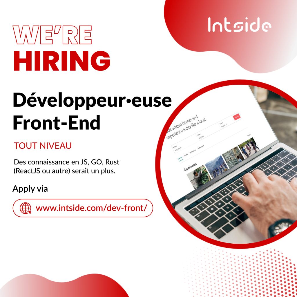 Développeur·euse Front-End - Intside