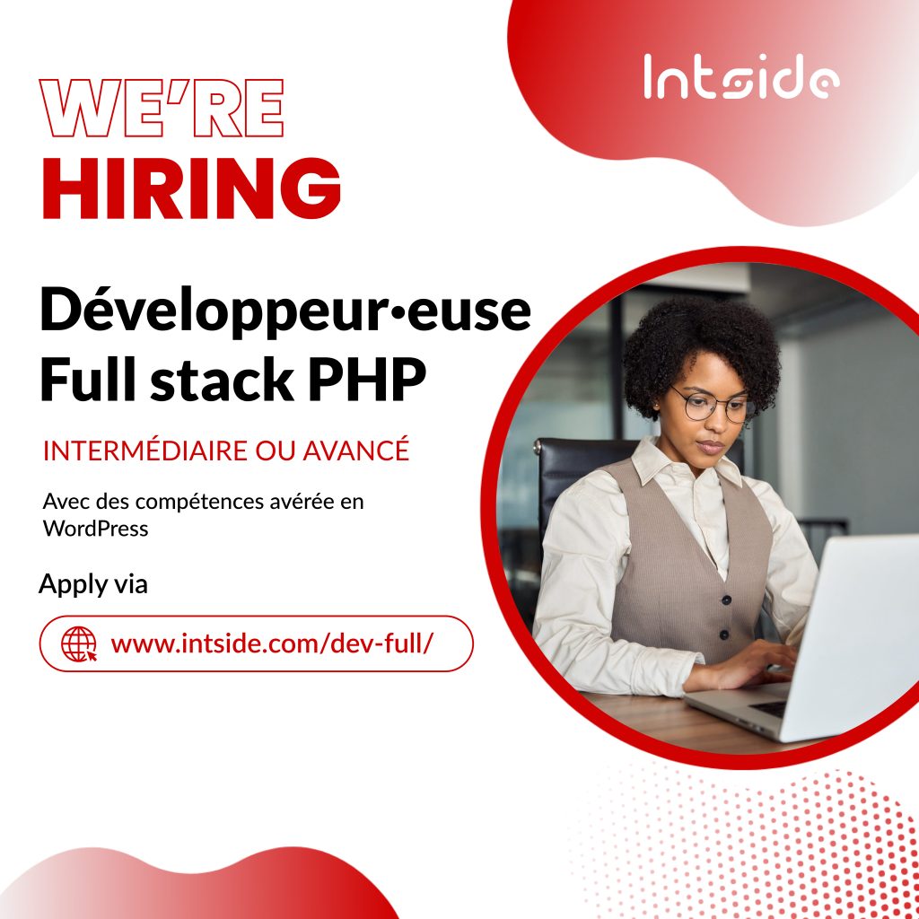 Développeur·euse Full Stack – PHP - Intside